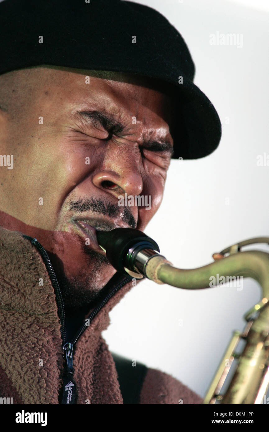American jazz saxophonist Greg Tardy performing at `Hermitage Garden ...