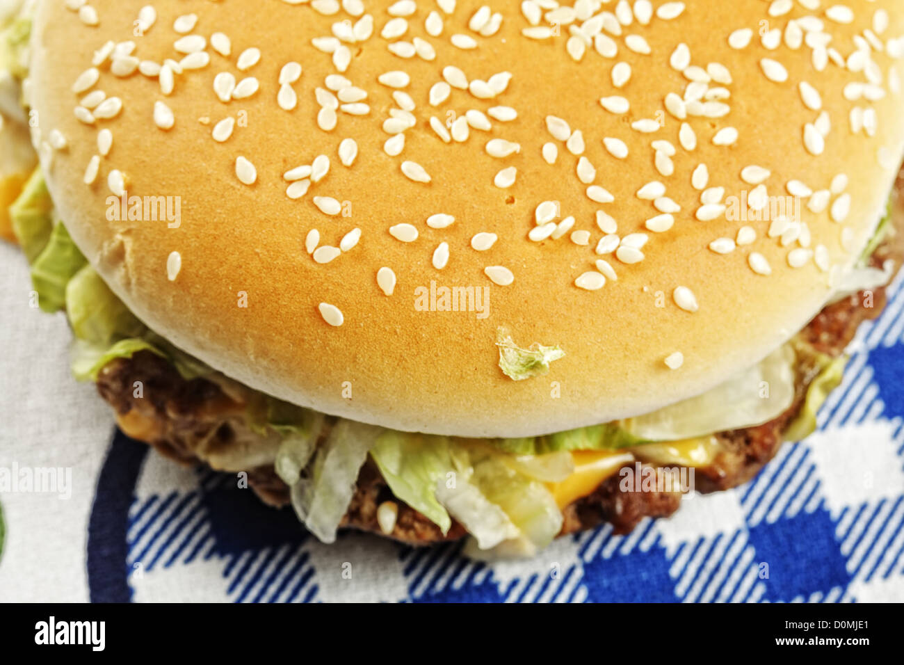 Hamburger view from above Stock Photo - Alamy