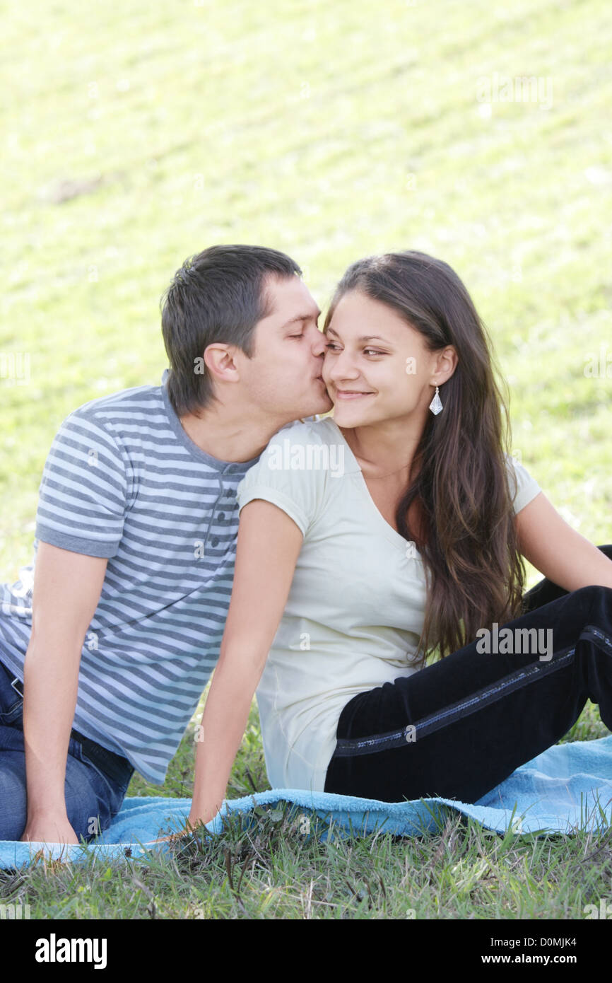 Kiss on the cheek friends hi-res stock photography and images - Alamy