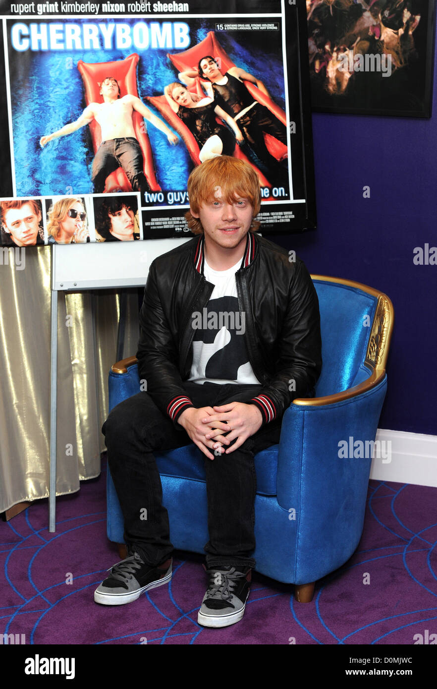 Rupert Grint Photocall before fan meet-and-greet to promote today's DVD ...