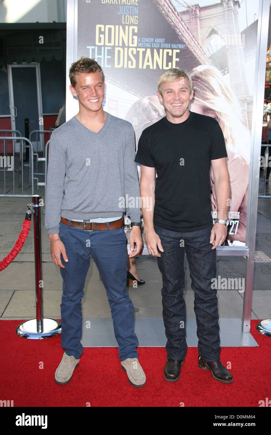 Rick Schroder with son Luke Schroder Los Angeles Premiere of 'Going the Distance' held at the ...
