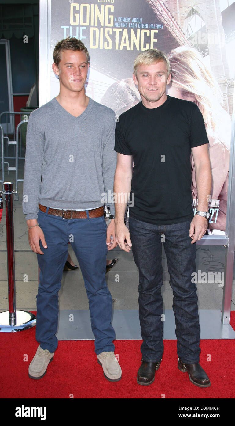 Rick Schroder with son Luke Schroder Los Angeles Premiere of 'Going the Distance' held at the ...