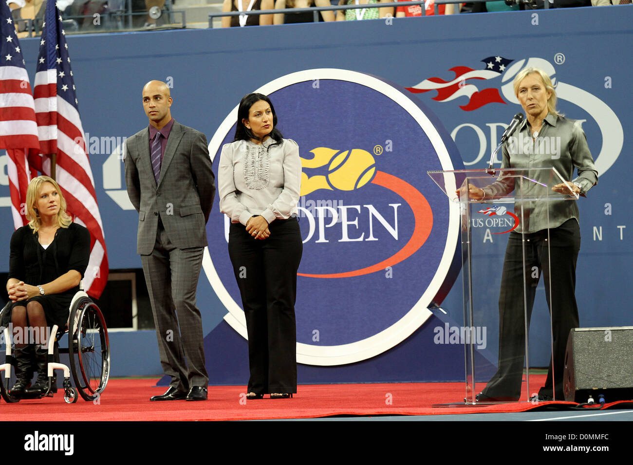 Esther Vergeer, James Blake, Dori Samadzai Bonner and Martina ...