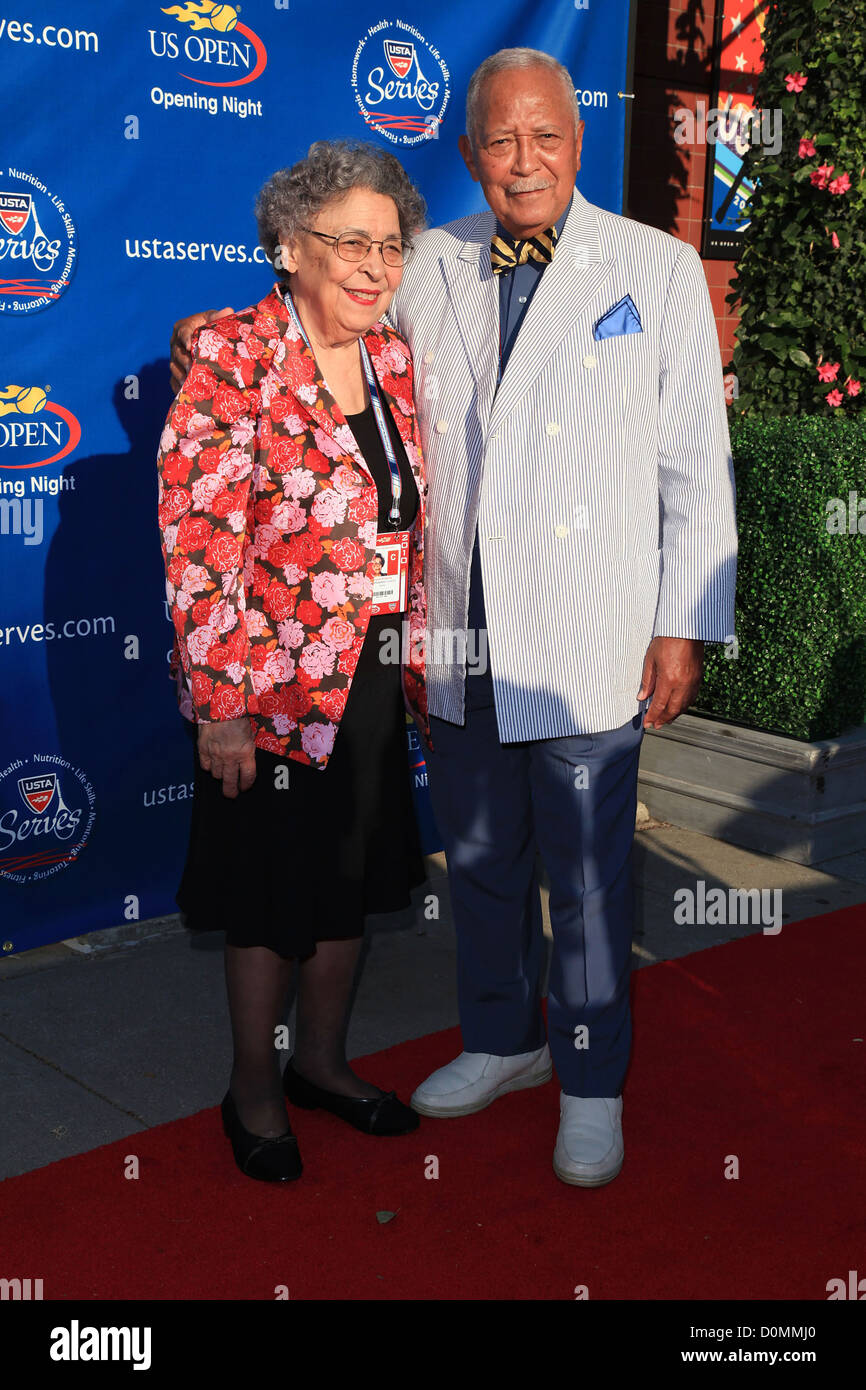 David Dinkins and Joyce Dinkins 2010 US Open Opening Night Ceremony at ...