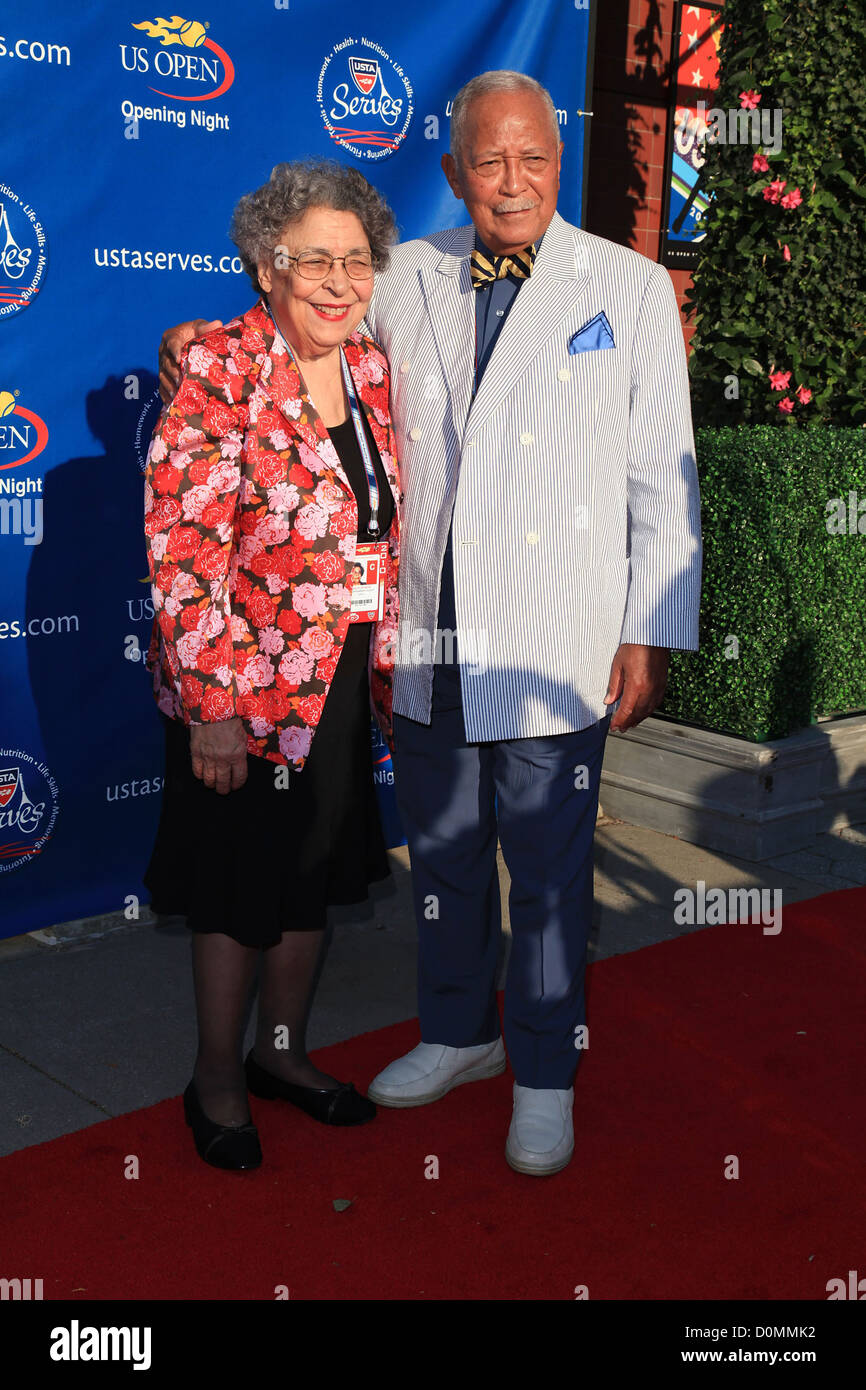 David Dinkins and Joyce Dinkins 2010 US Open Opening Night Ceremony at ...