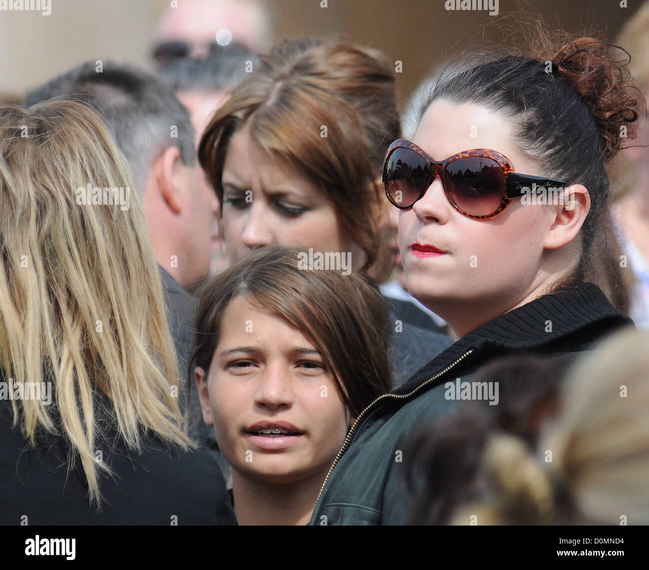 Bob Geldof was joined by his daughters Fifi, Peaches, Pixie and Tiger ...