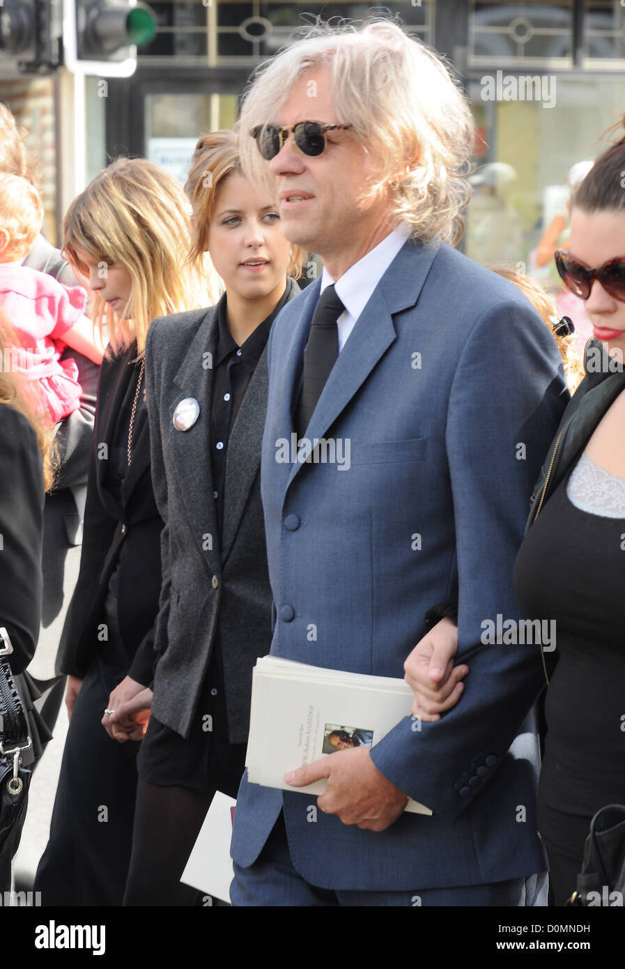 Bob Geldof was joined by his daughters Fifi, Peaches, Pixie and Tiger ...