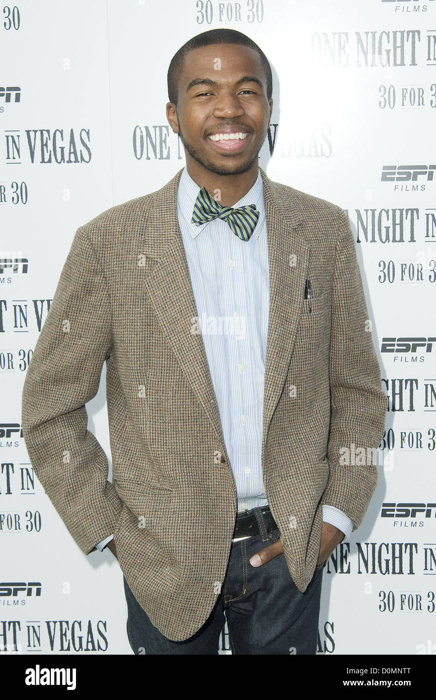 Joshua Bennett at the screening of ' One Night in Vegas ' held at The ...