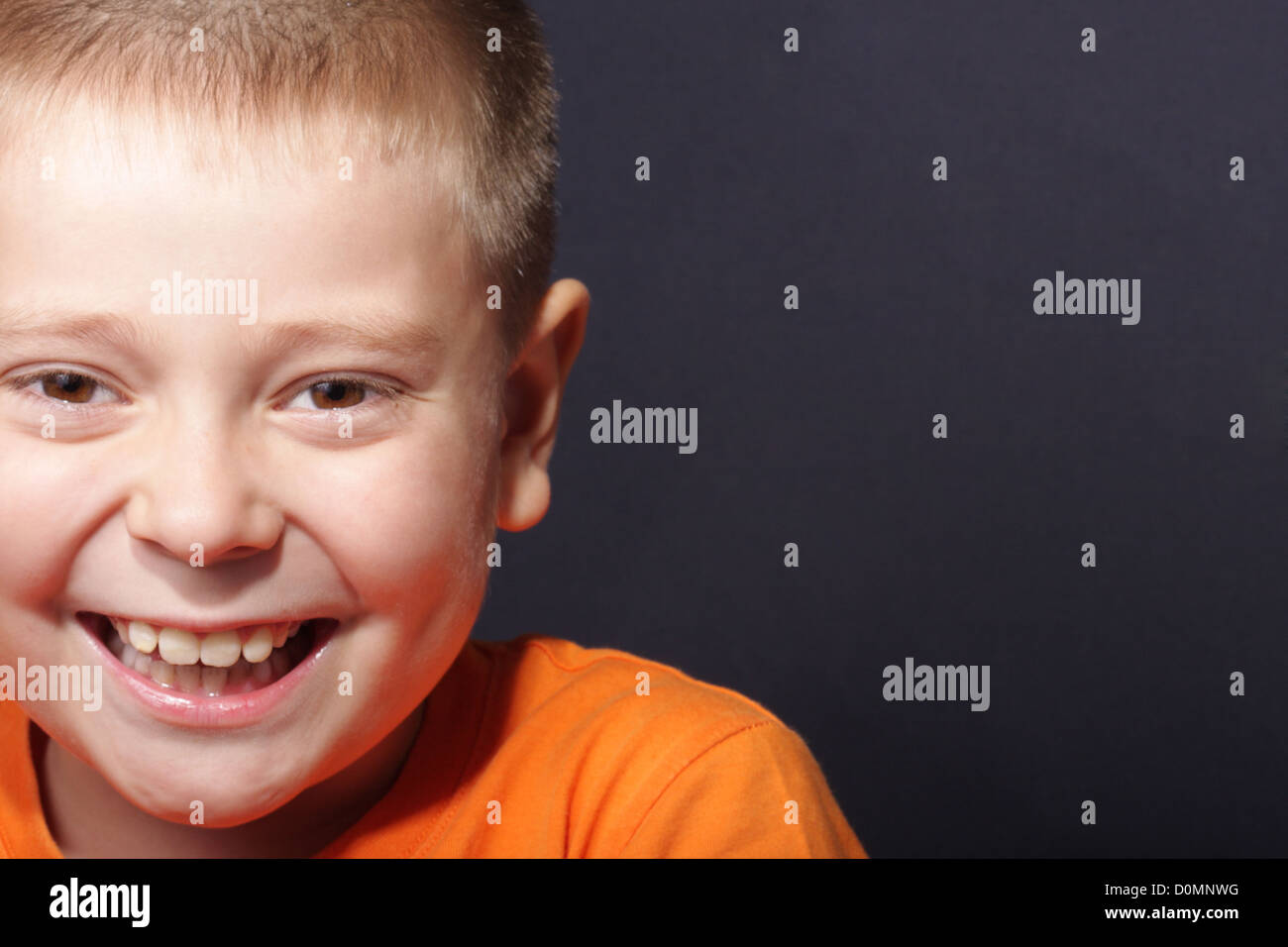 Wide smiling face Stock Photo - Alamy