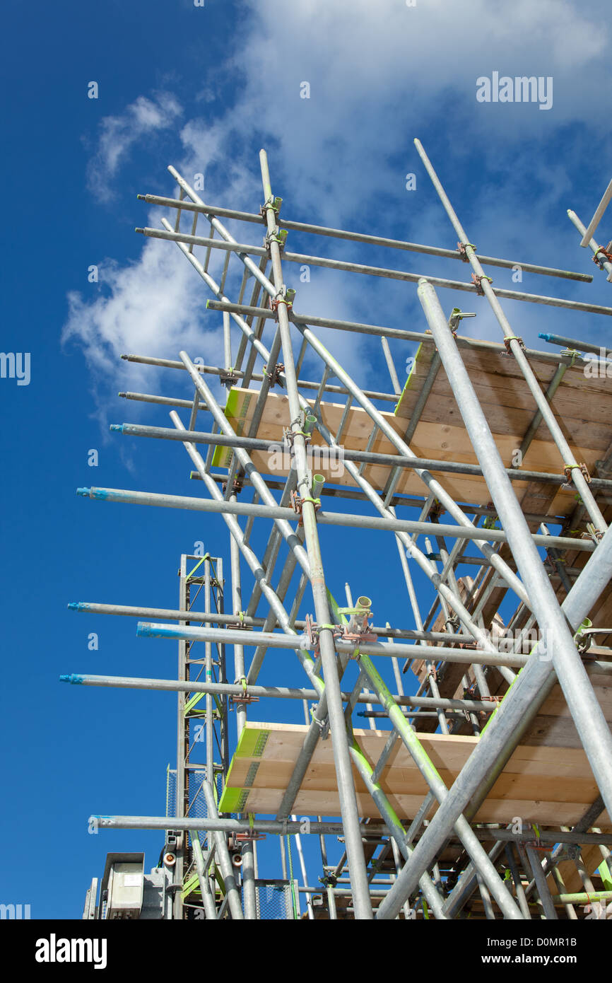 scaffolding on a construction site Stock Photo - Alamy
