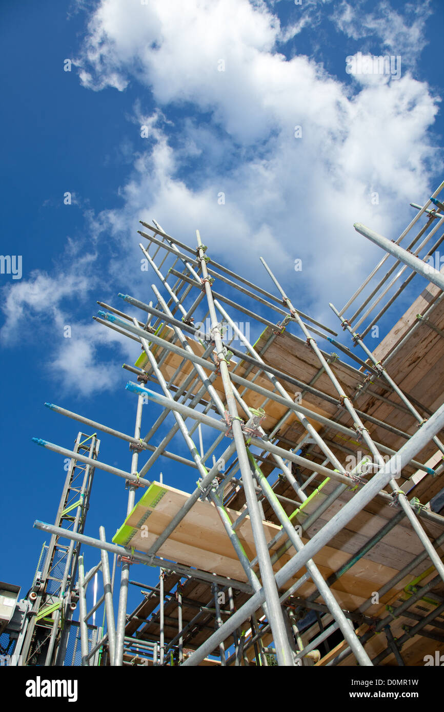 scaffolding on a construction site Stock Photo - Alamy