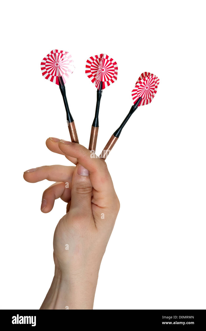 Arrow icon in hand Cut Out Stock Images & Pictures - Alamy