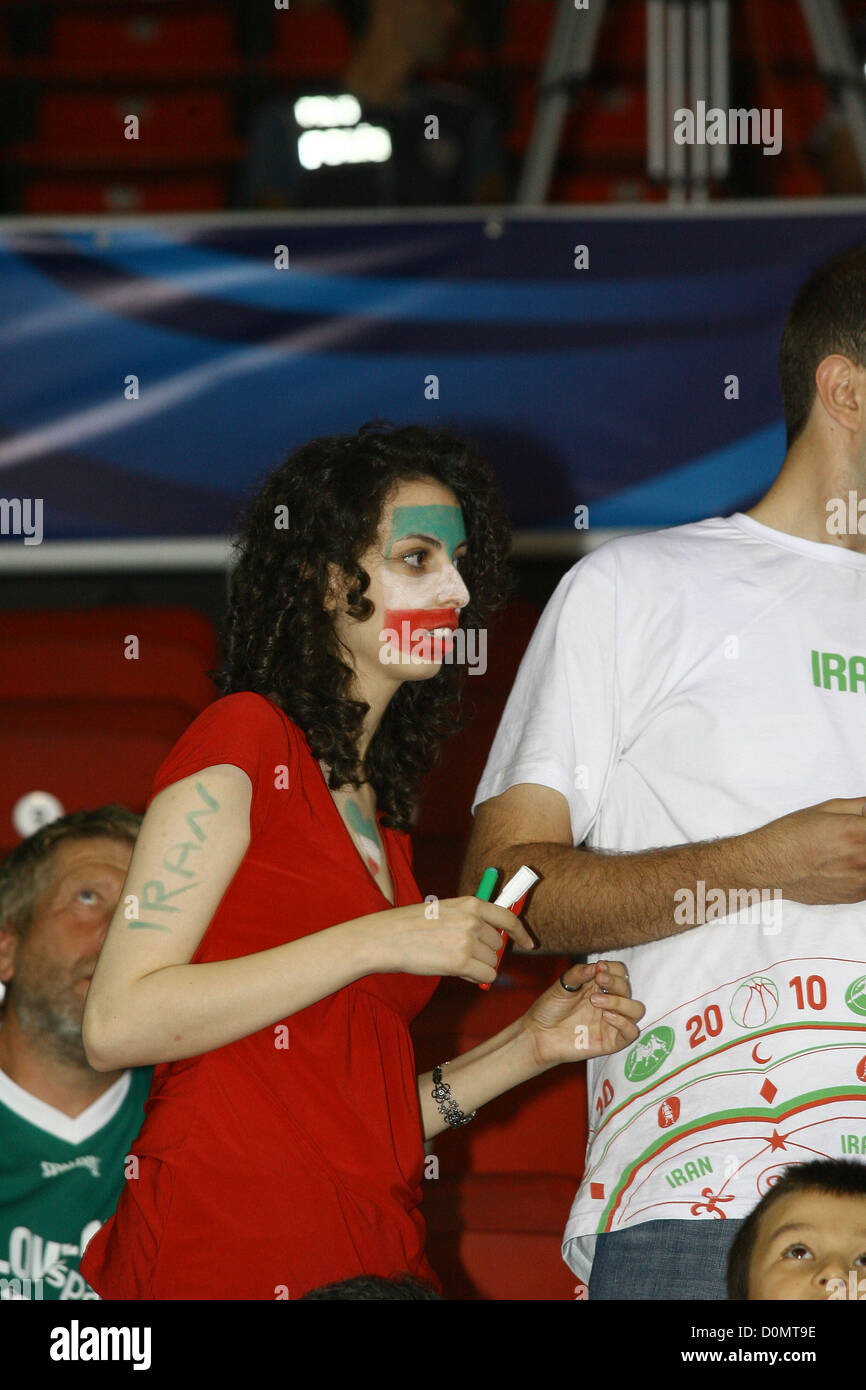 Iranian Fans 2010 FIBA World Championship Group B match between USA and ...
