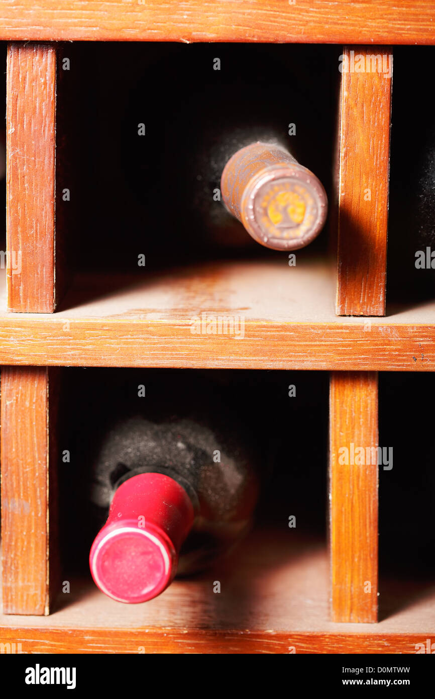 Cells with wine bottles Stock Photo - Alamy