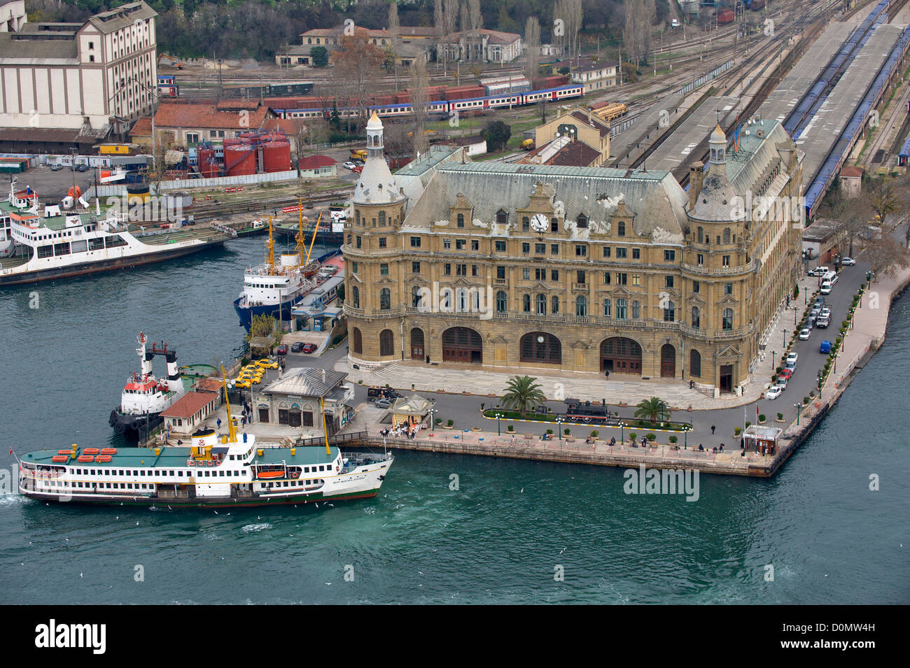 Aerial view of Haydarpaşa Train Station Istanbul Turkey Stock Photo - Alamy