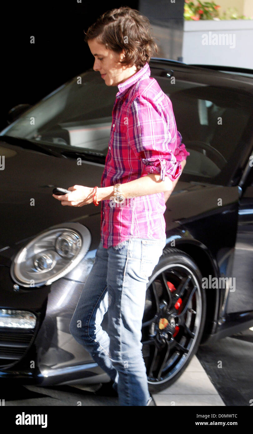 Samantha Ronson returns to her apartment Los Angeles, California Stock ...