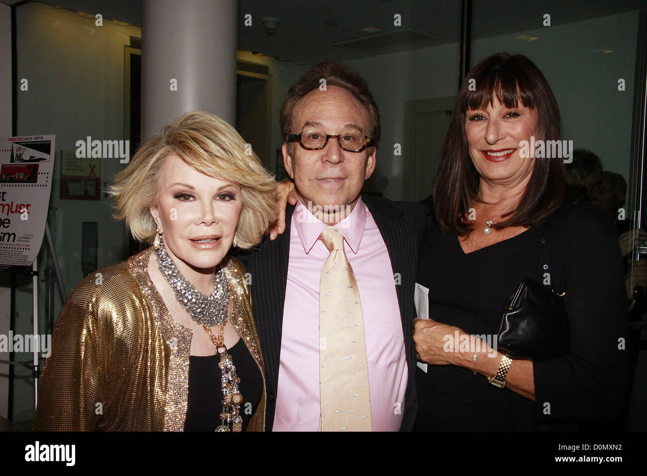 Joan Rivers, Kenny Solms and Angelica Huston Opening night of the Off ...