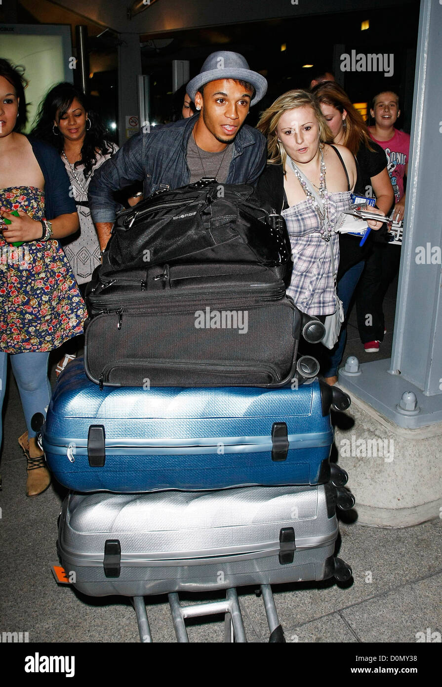 Jls arrive at heathrow airport london hi-res stock photography and ...
