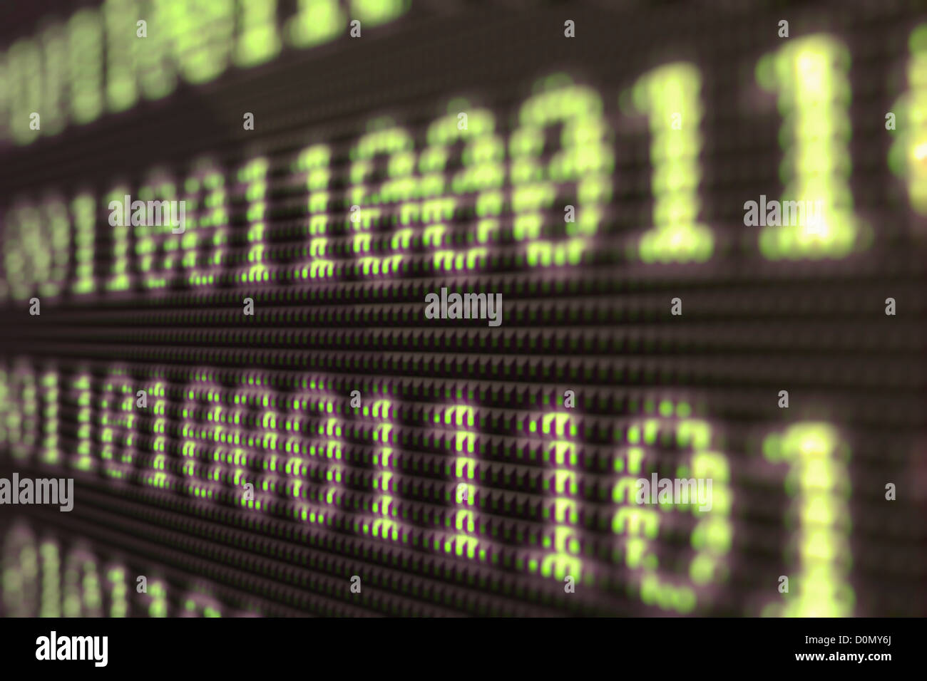 Rows of numbers forming binary code Stock Photo - Alamy
