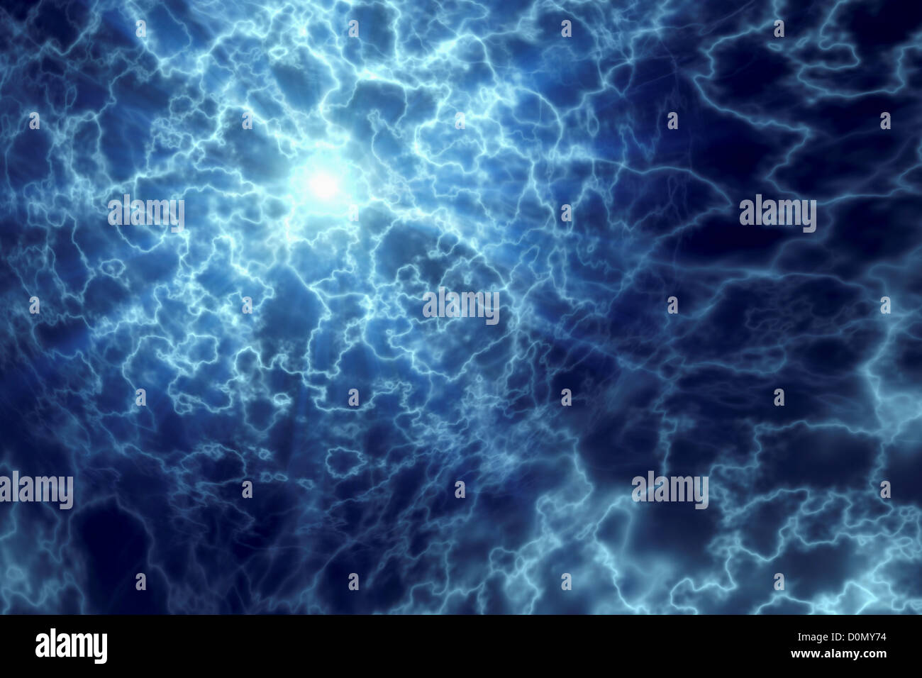 Areas of light showing neurons and their connective pathways Stock ...