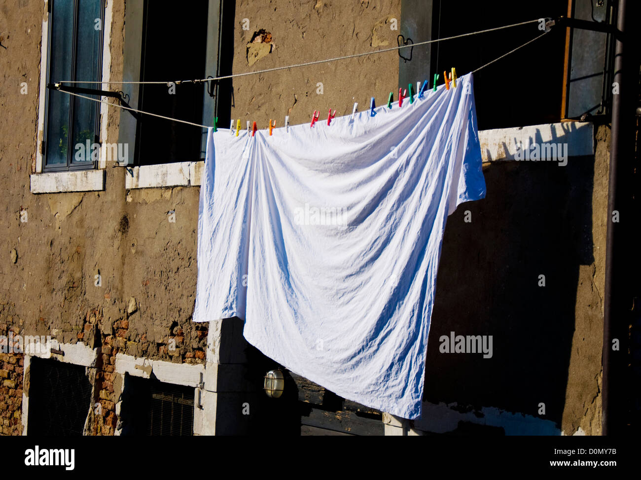 White Sheets Hanging