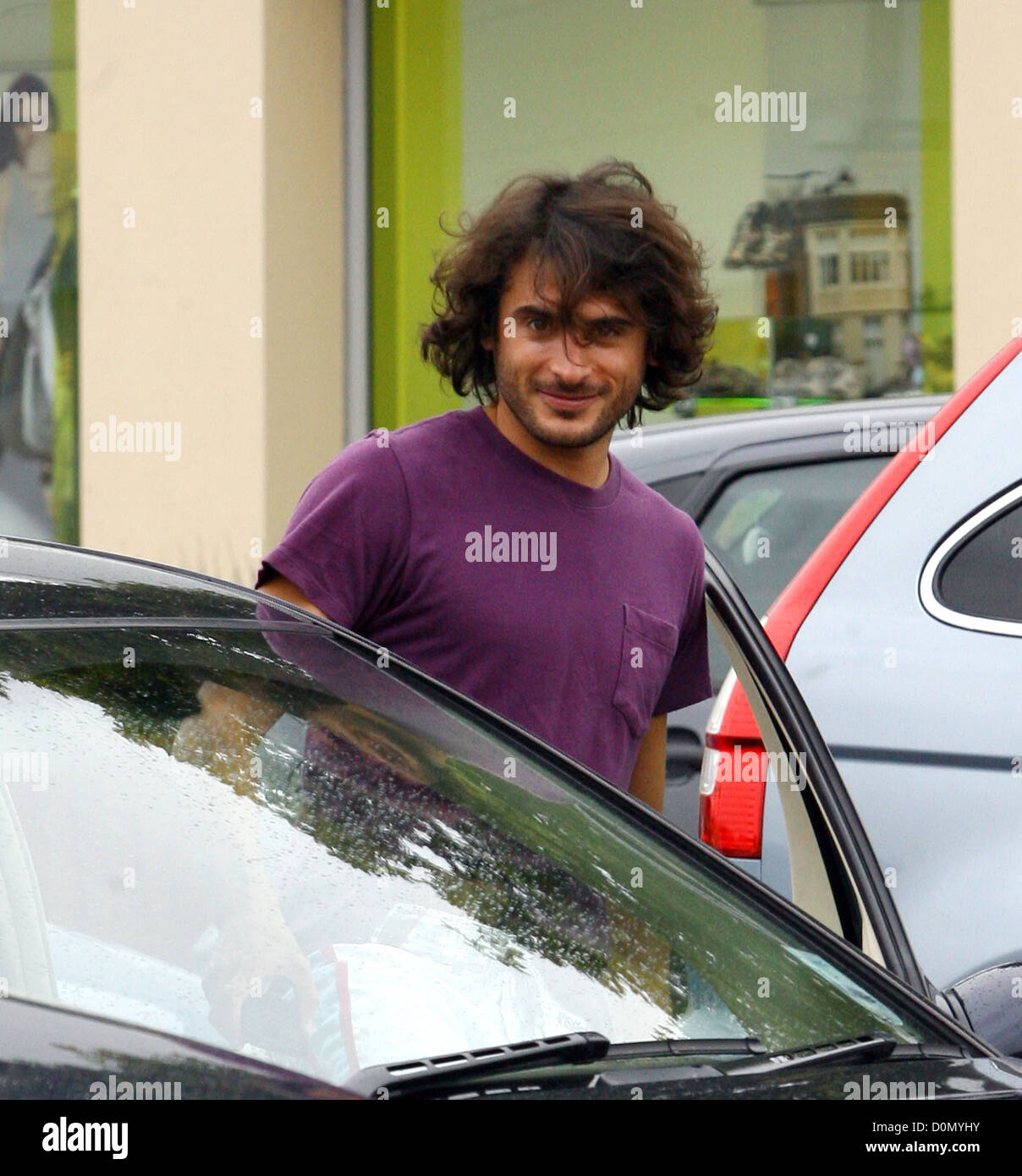 Marc Elliott and John Partridge take a break from filming 'Eastenders ...