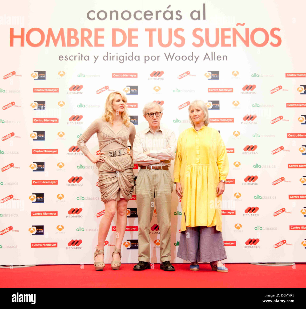 Woody Allen, Lucy Punch and Gemma Jones 'You Will Meet a Tall Dark ...
