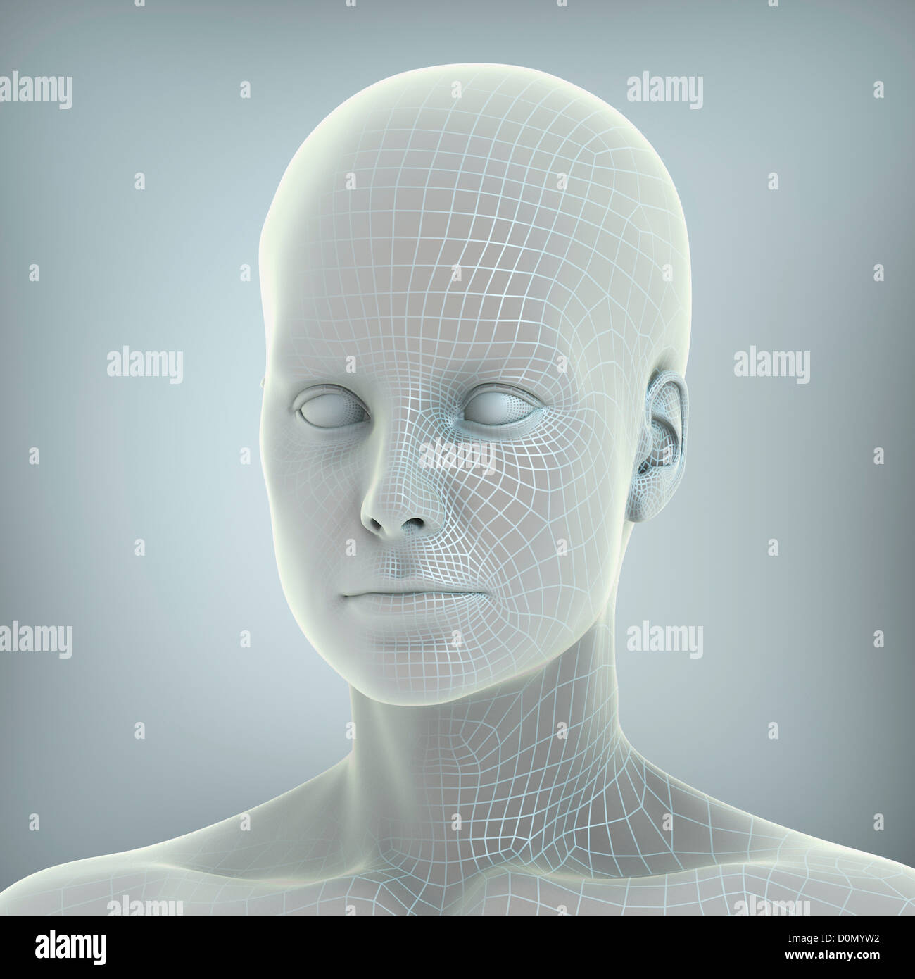 Digital reconstruction head hi-res stock photography and images - Alamy