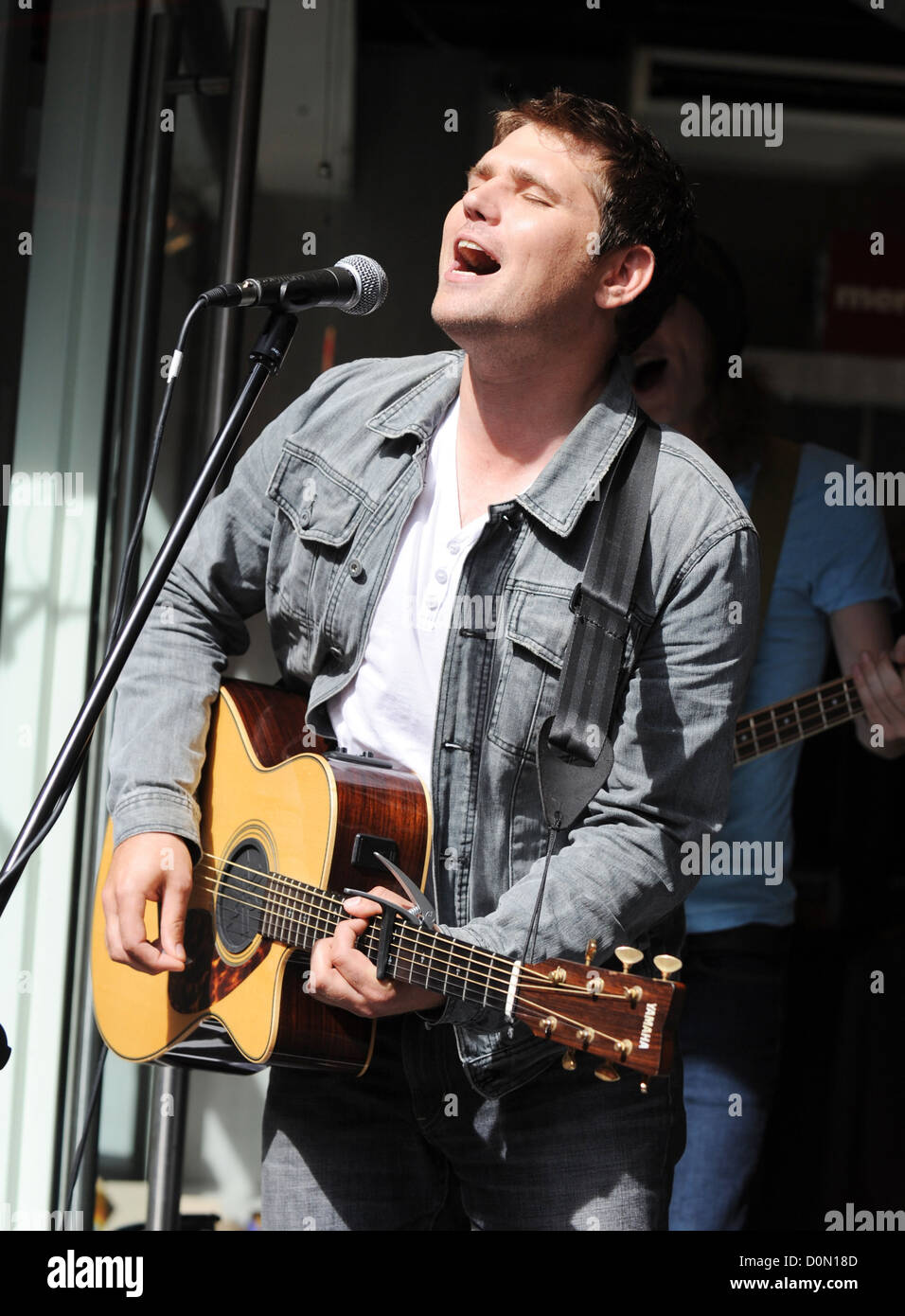 Scouting For Girls perform a one-off pop up gig at the Merc store on ...