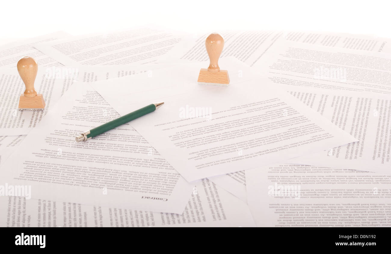 A lot of paperwork Stock Photo - Alamy