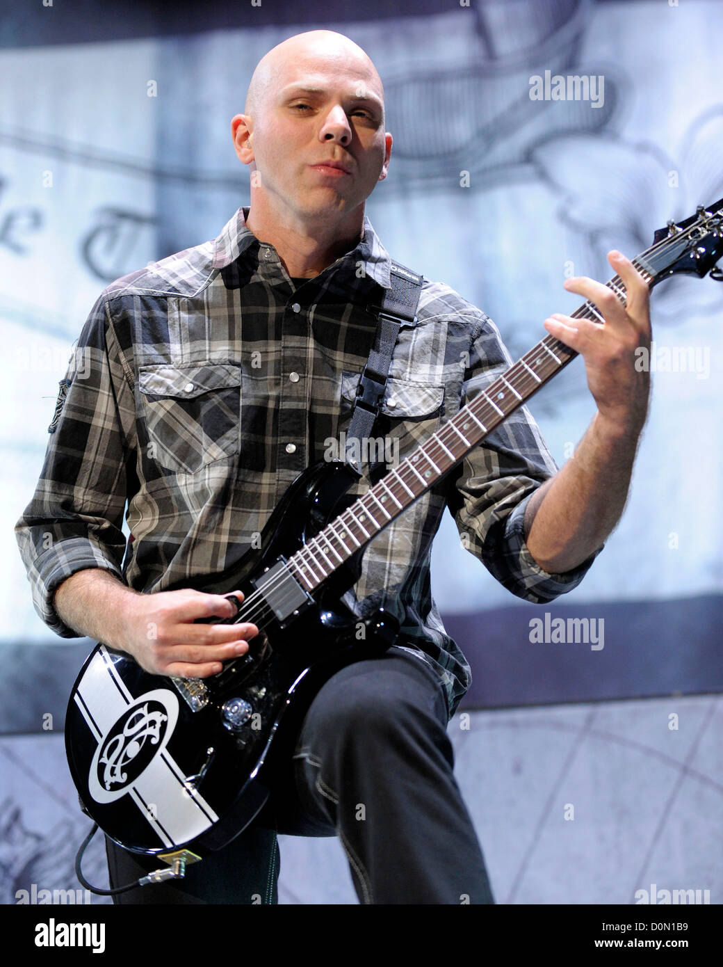 Josh Rand of 'Stone Sour' performing on stage during the 'Rockstar ...