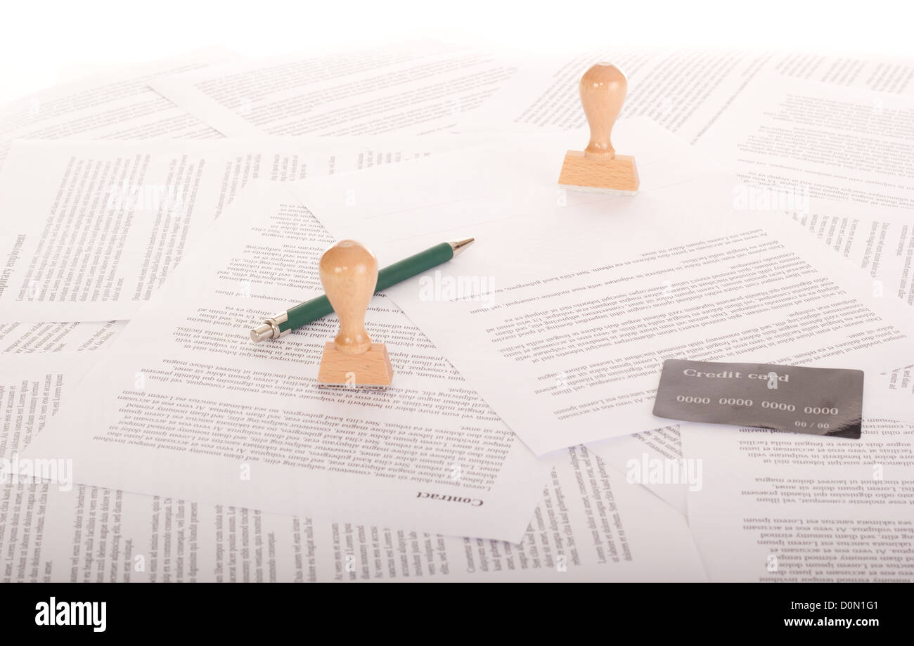 A lot of paperwork Stock Photo - Alamy