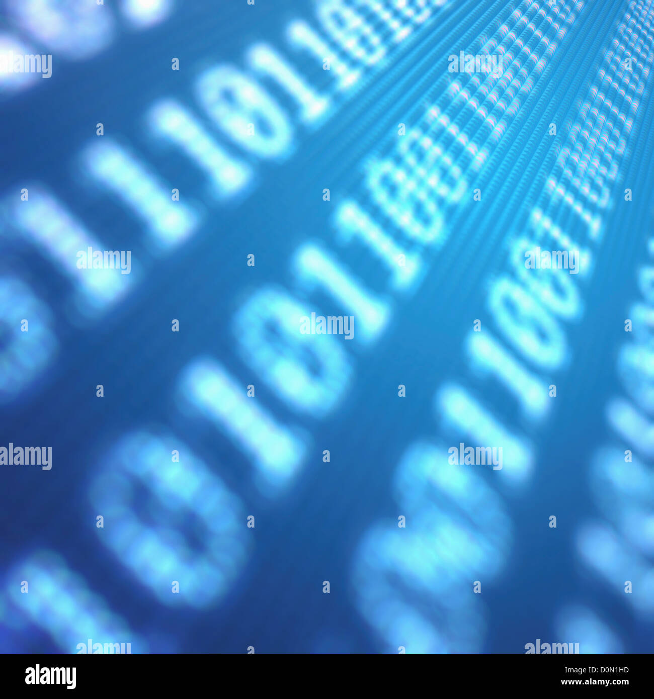 Rows of numbers forming binary code Stock Photo - Alamy