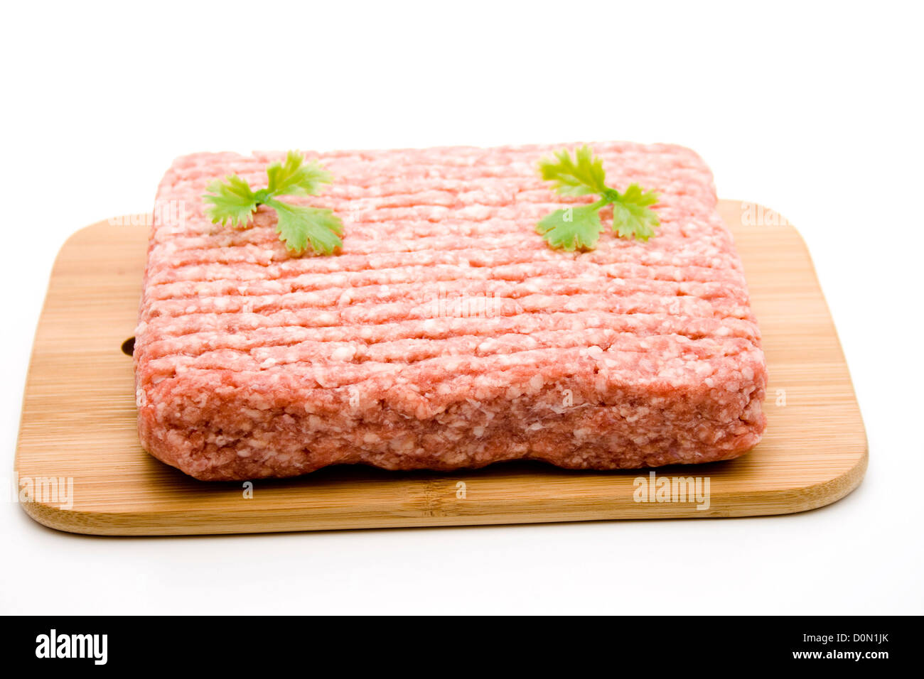 Minced meat with parsley Stock Photo - Alamy