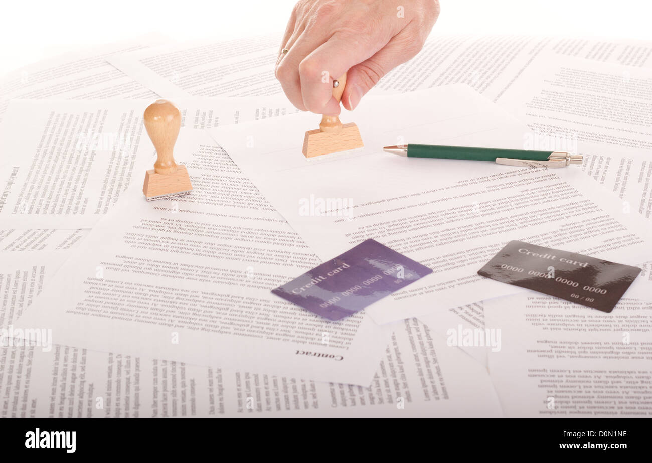 A lot of paperwork Stock Photo - Alamy