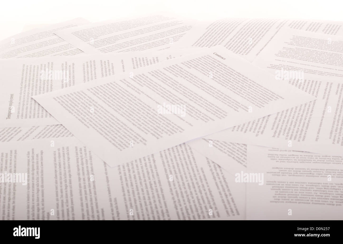 A lot of paperwork Stock Photo - Alamy
