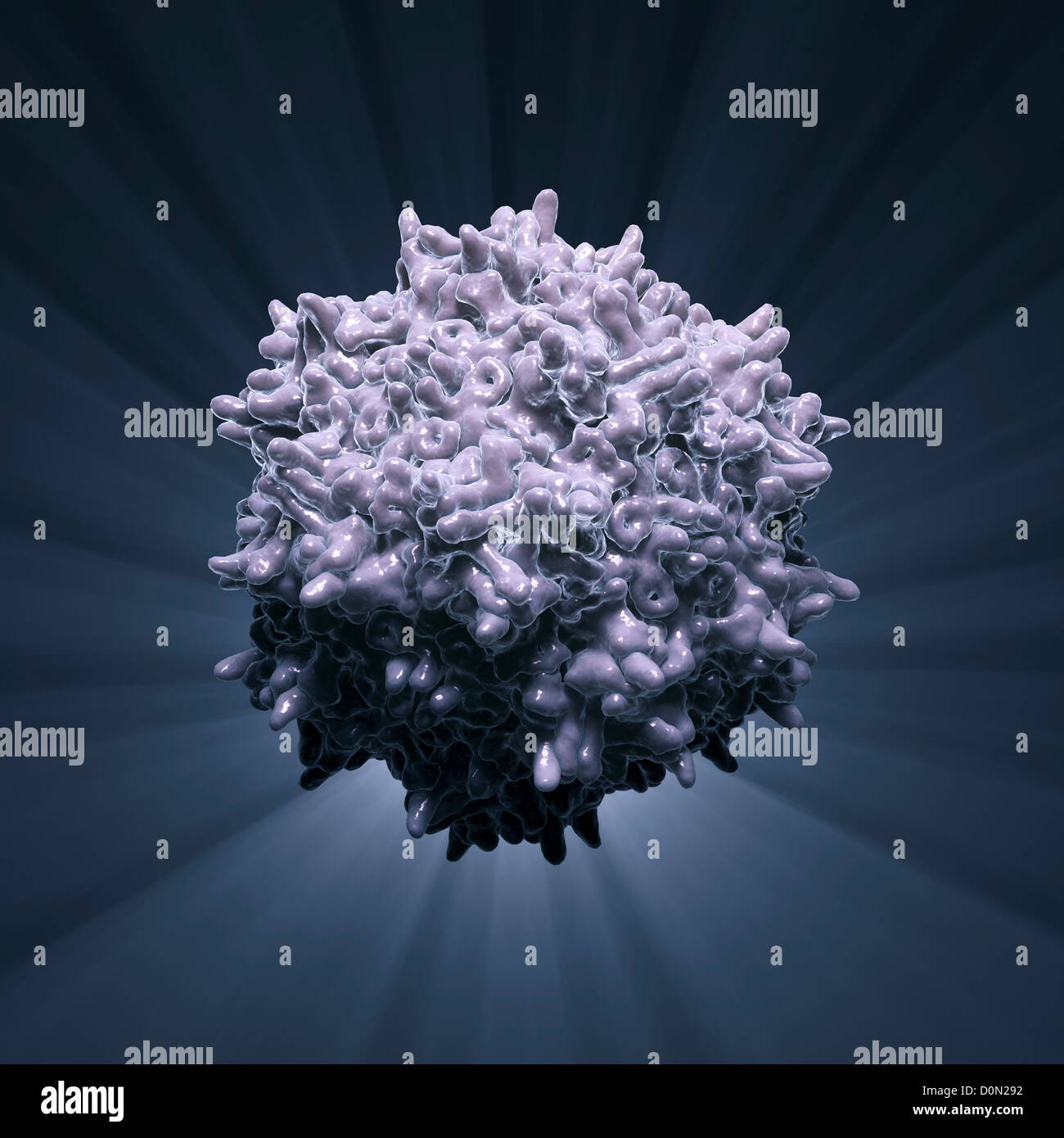 Atomic structure of Adeno-Associated Virus (PDB 1LP3), a vector for ...