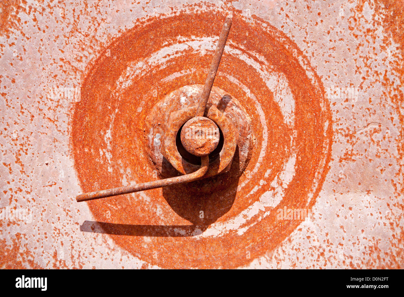 canker on the old metal plate and cotter Stock Photo - Alamy