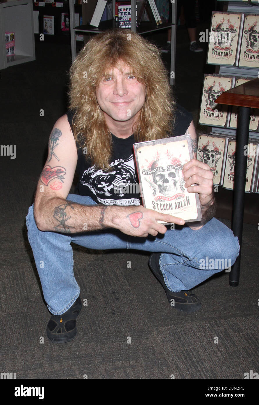 Original Drummer For Guns n' Roses, Steven Adler at his book signing ...