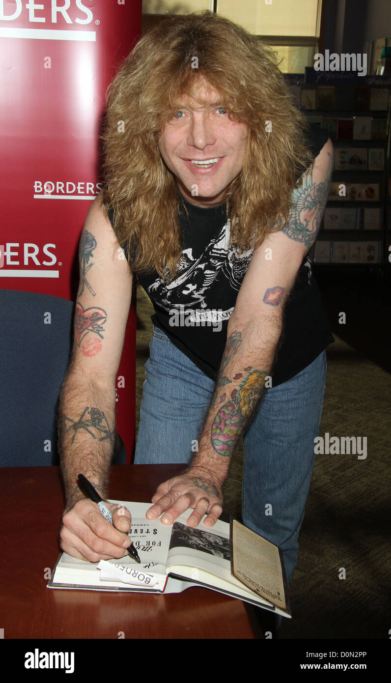 Original Drummer For Guns n' Roses, Steven Adler at his book signing ...