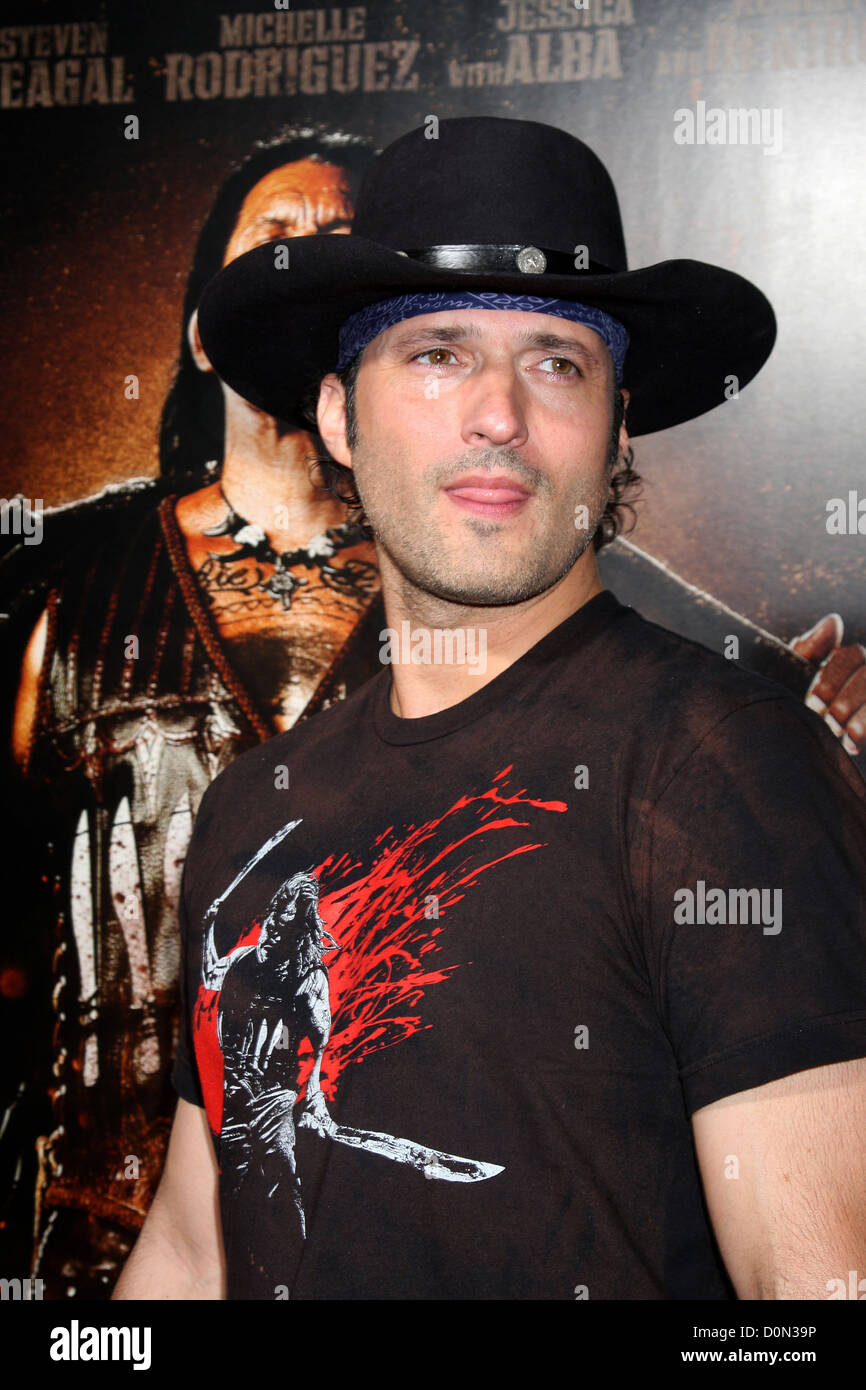 Robert Rodriguez attending the LA premiere of 'Machete' held at The ...