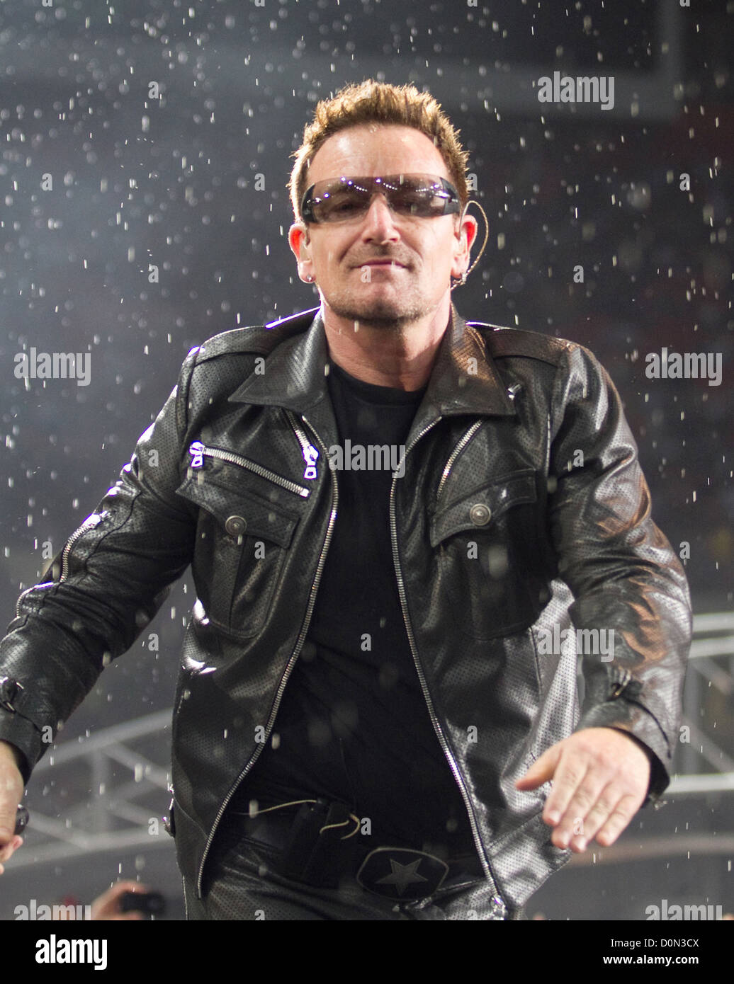 Bono U2 performing live in concert at Luzhniki Stadium as part of their ...