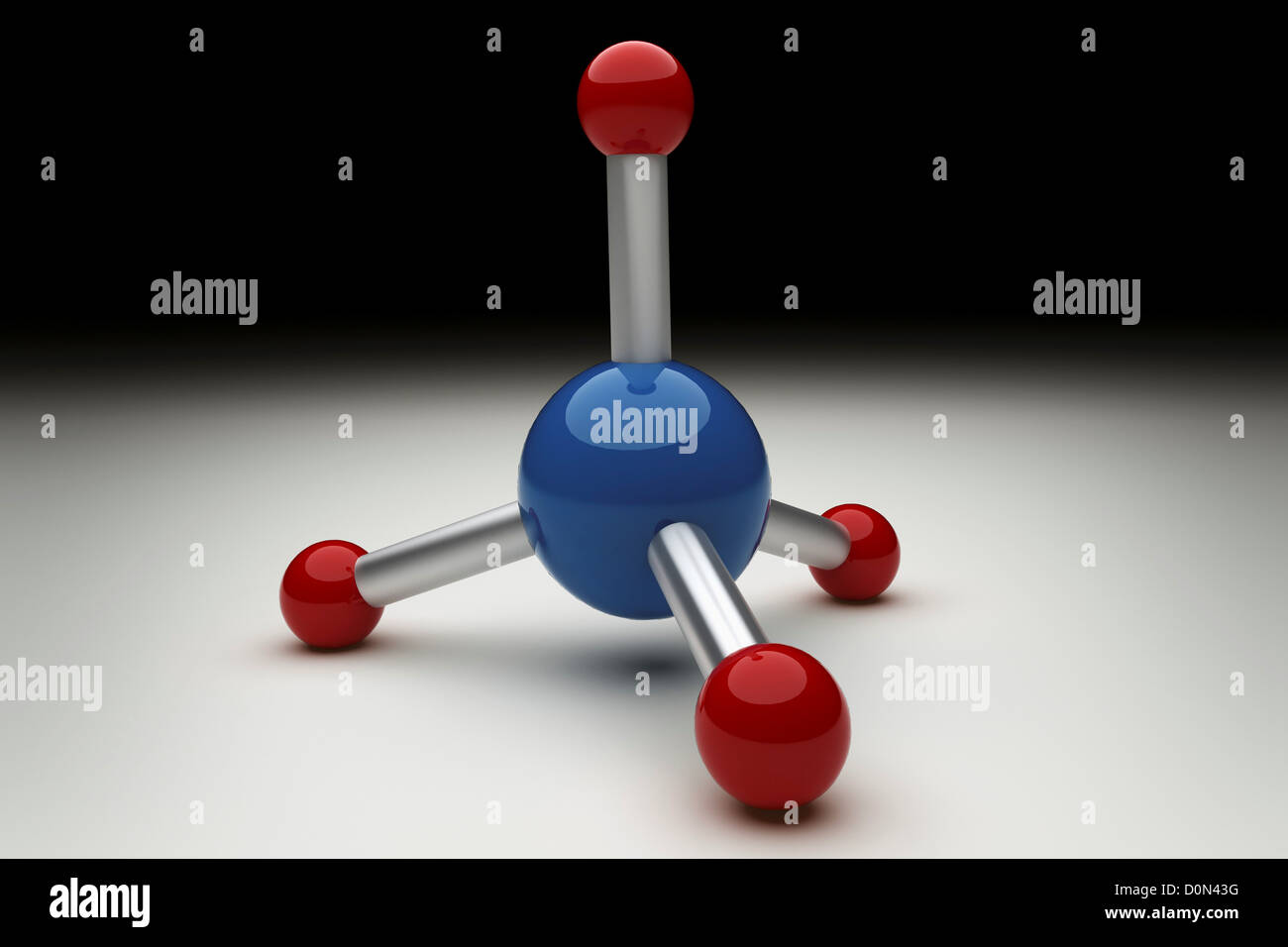 Molecular model of methane Stock Photo - Alamy