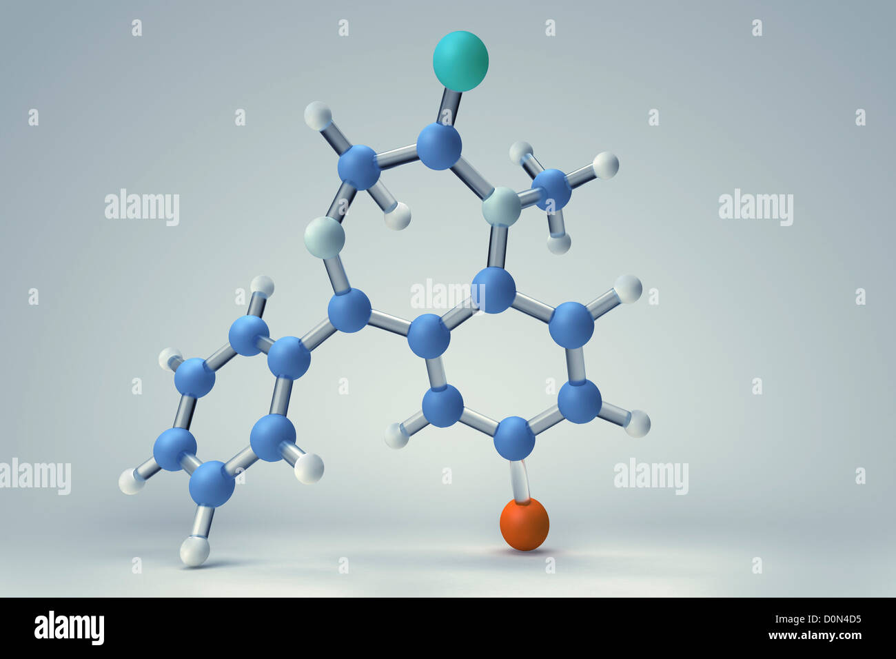 Diazepam molecular hi-res stock photography and images - Alamy