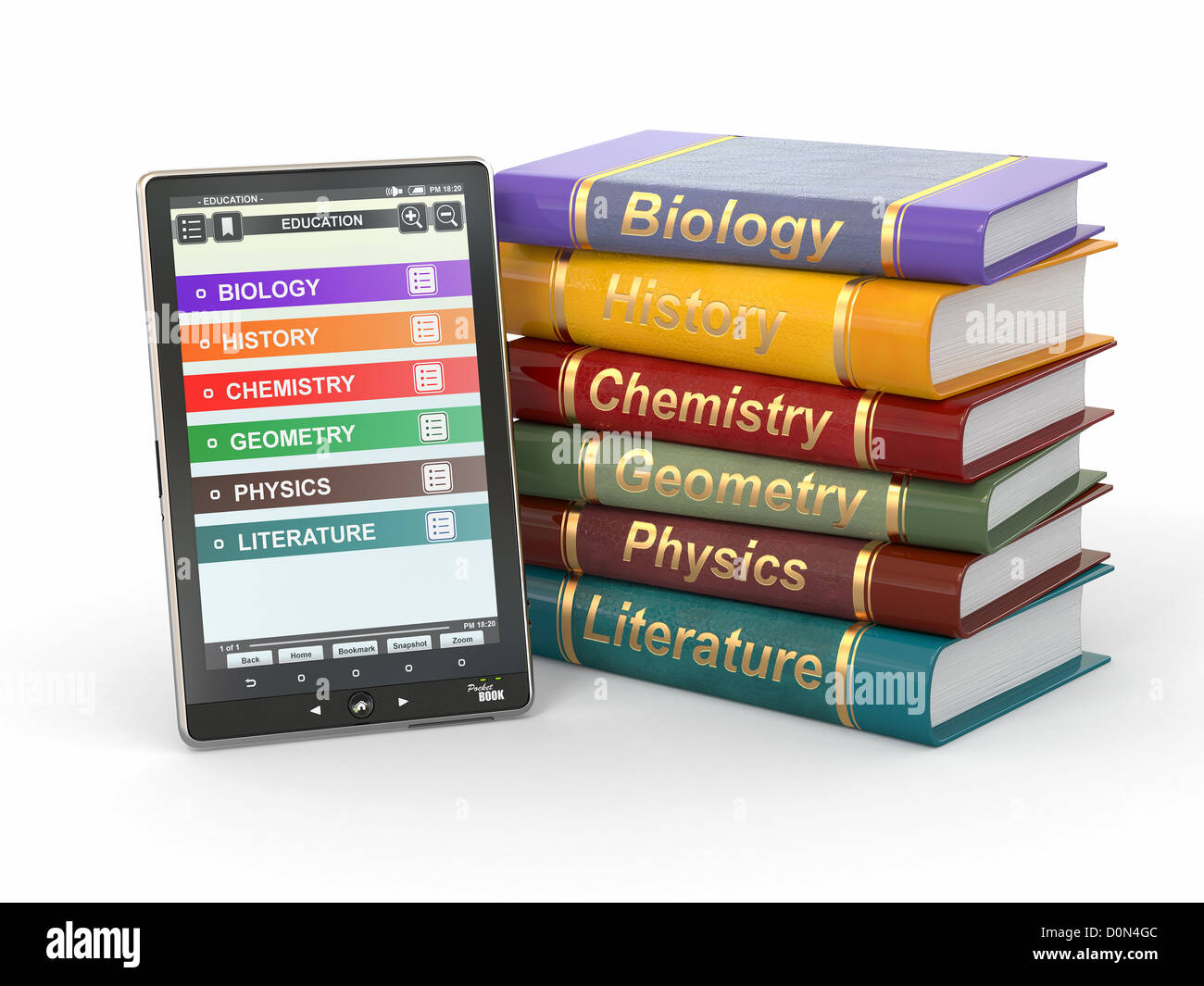 Three textbooks Cut Out Stock Images & Pictures - Alamy