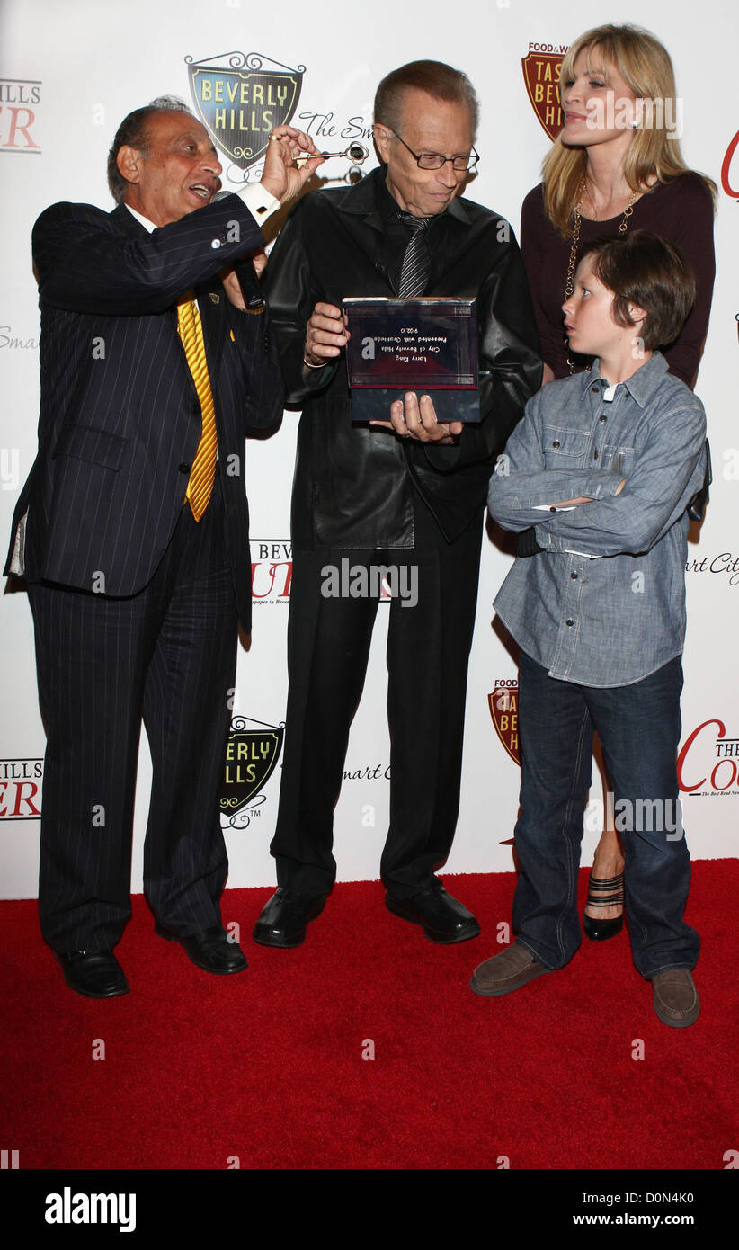 Mayor Jimmy Delshad, Larry King, Shawn Southwick and Cannon King ...