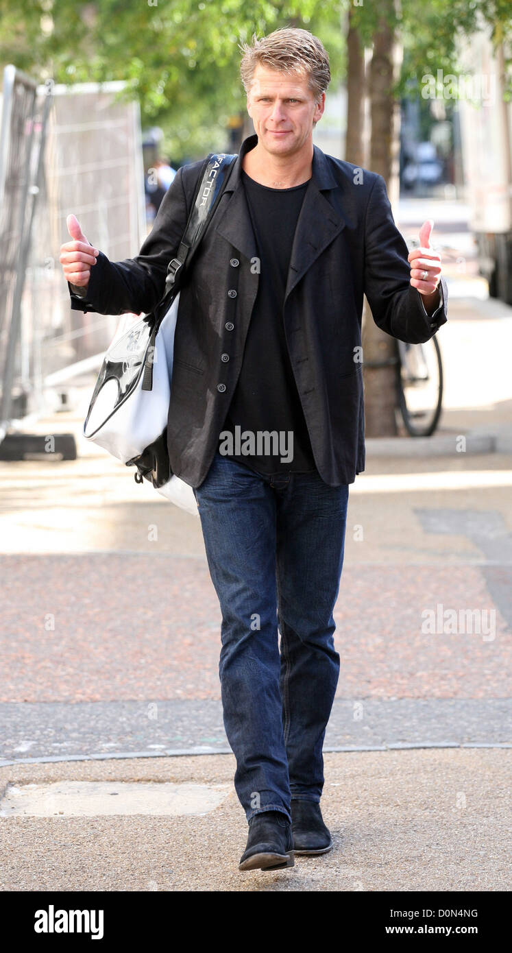 Andrew Castle Celebrities leaving the London studios after the last ...