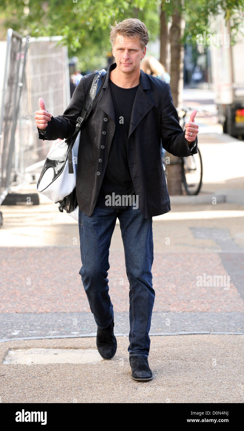 Andrew Castle Celebrities leaving the London studios after the last ...