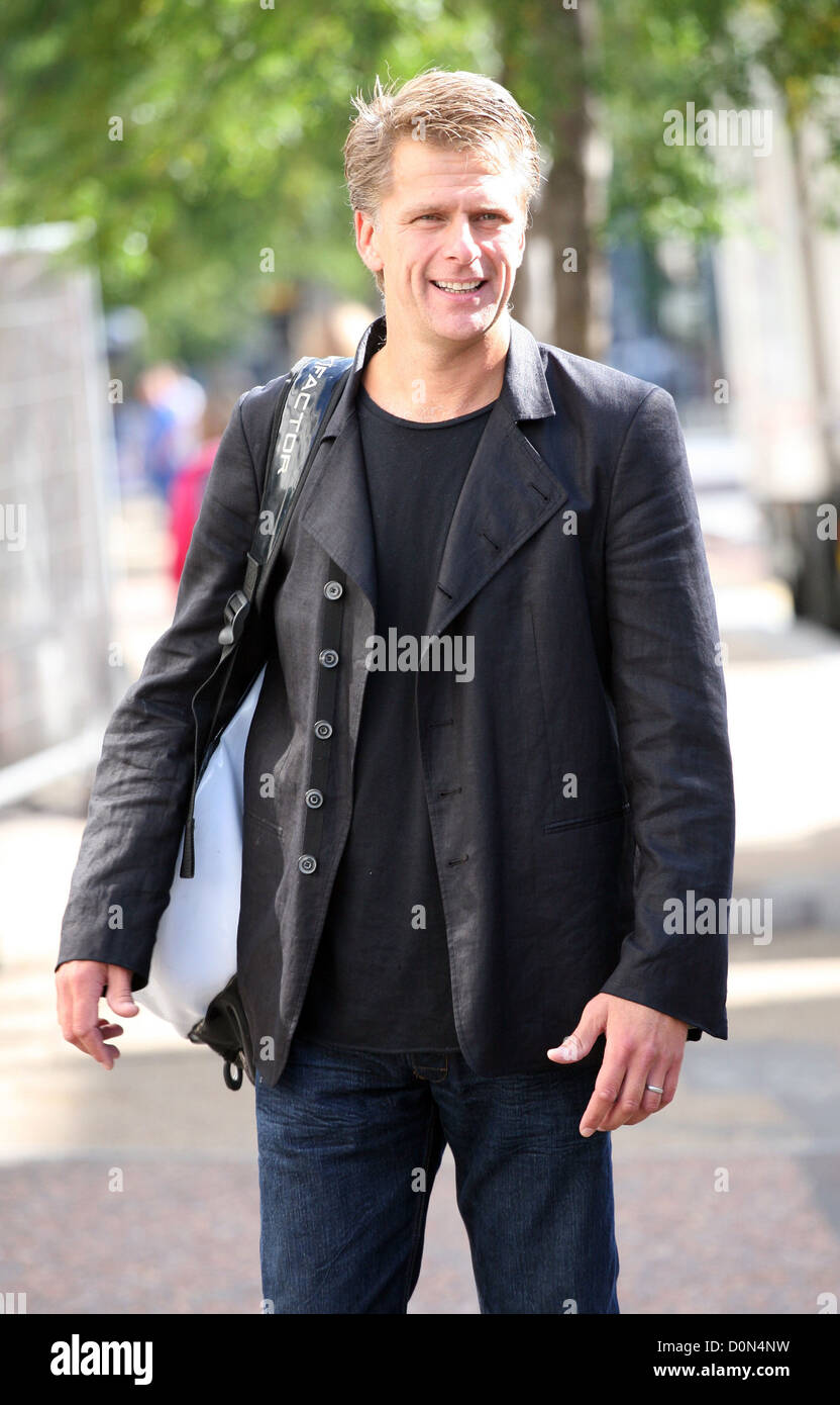 Andrew Castle Celebrities leaving the London studios after the last ...