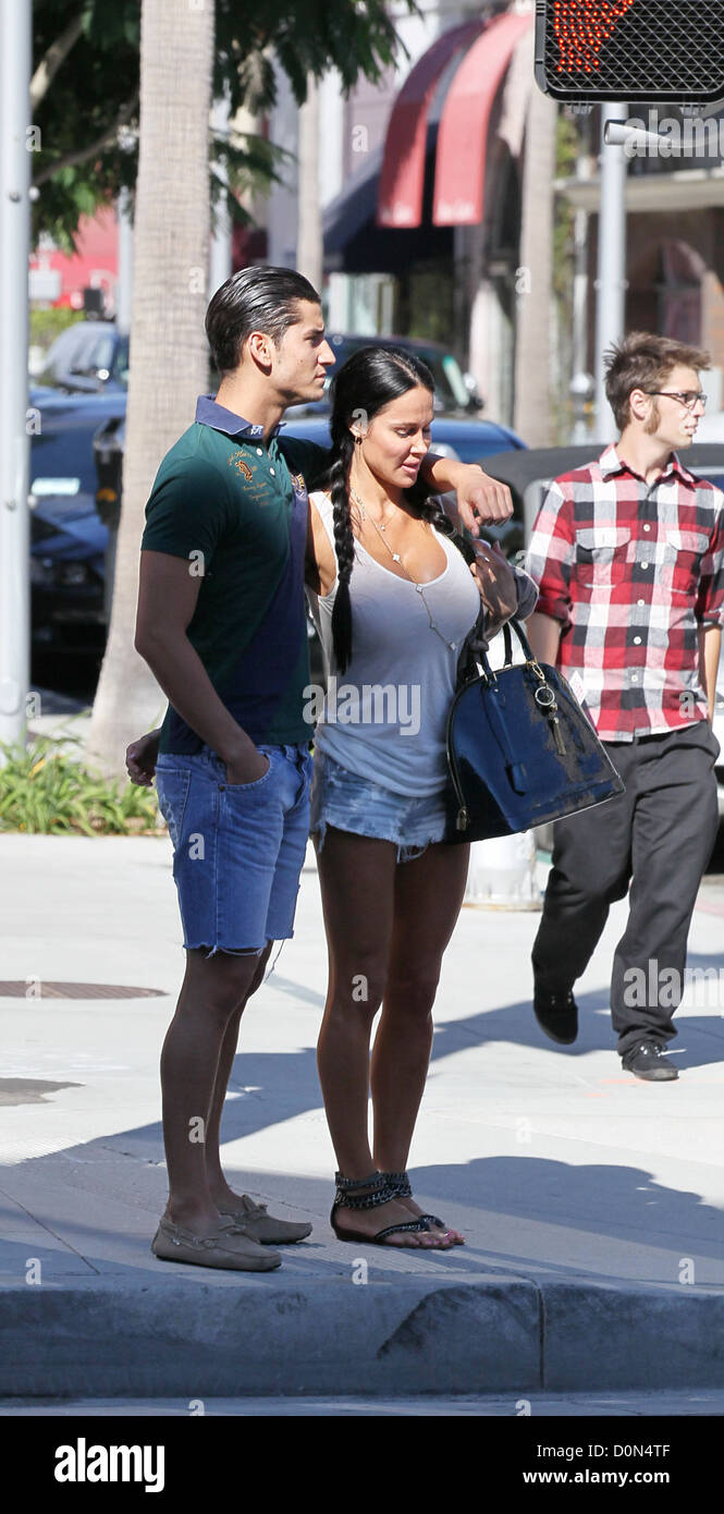 Actress and glamour model, Tabitha Taylor, and her boyfriend out and ...